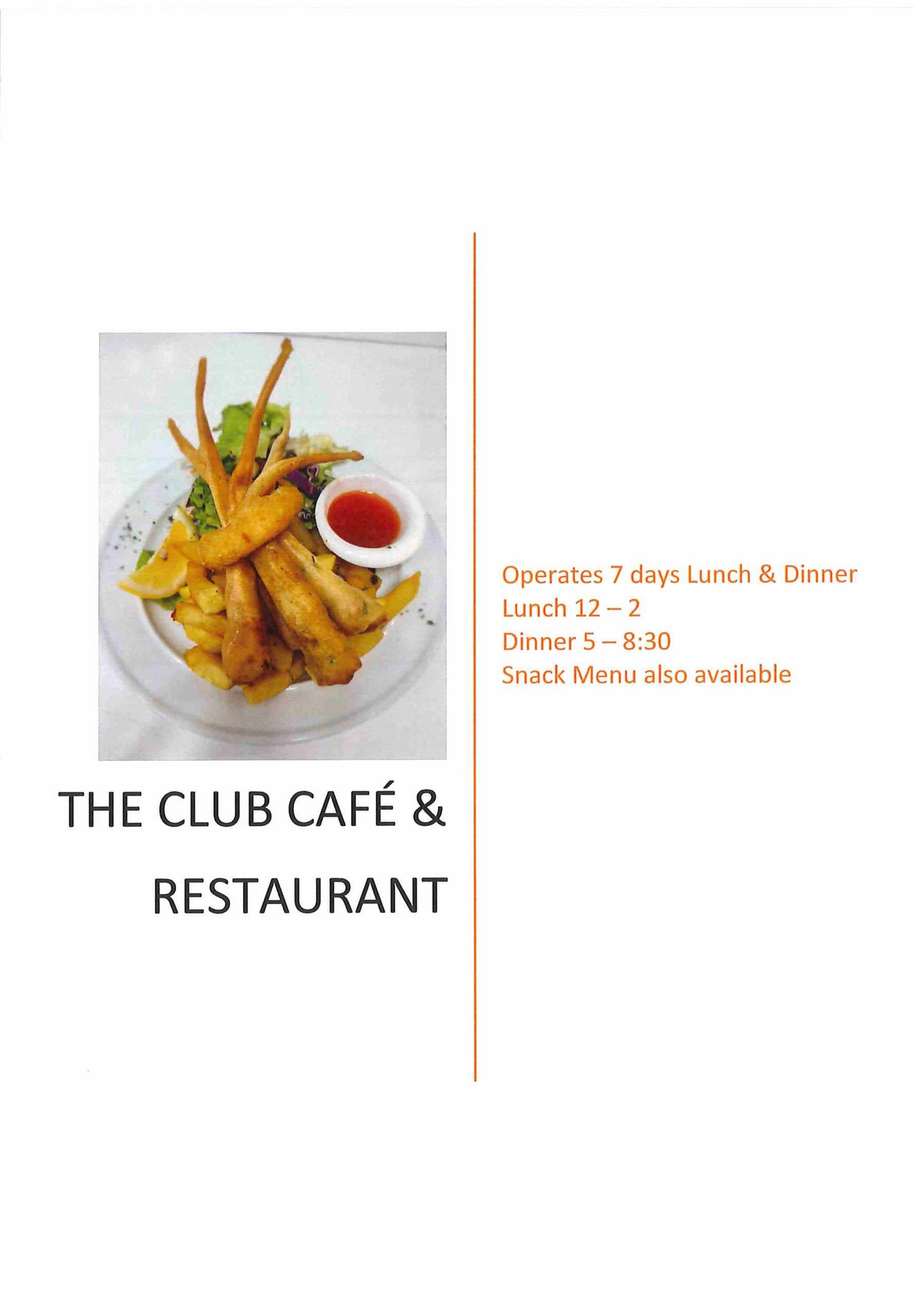 Catering - Timaru Town & Country Club